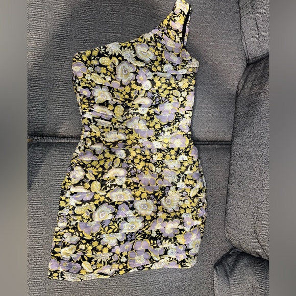 Zara | Dresses | Zara Body On One Shoulder Floral Dress | Poshmark